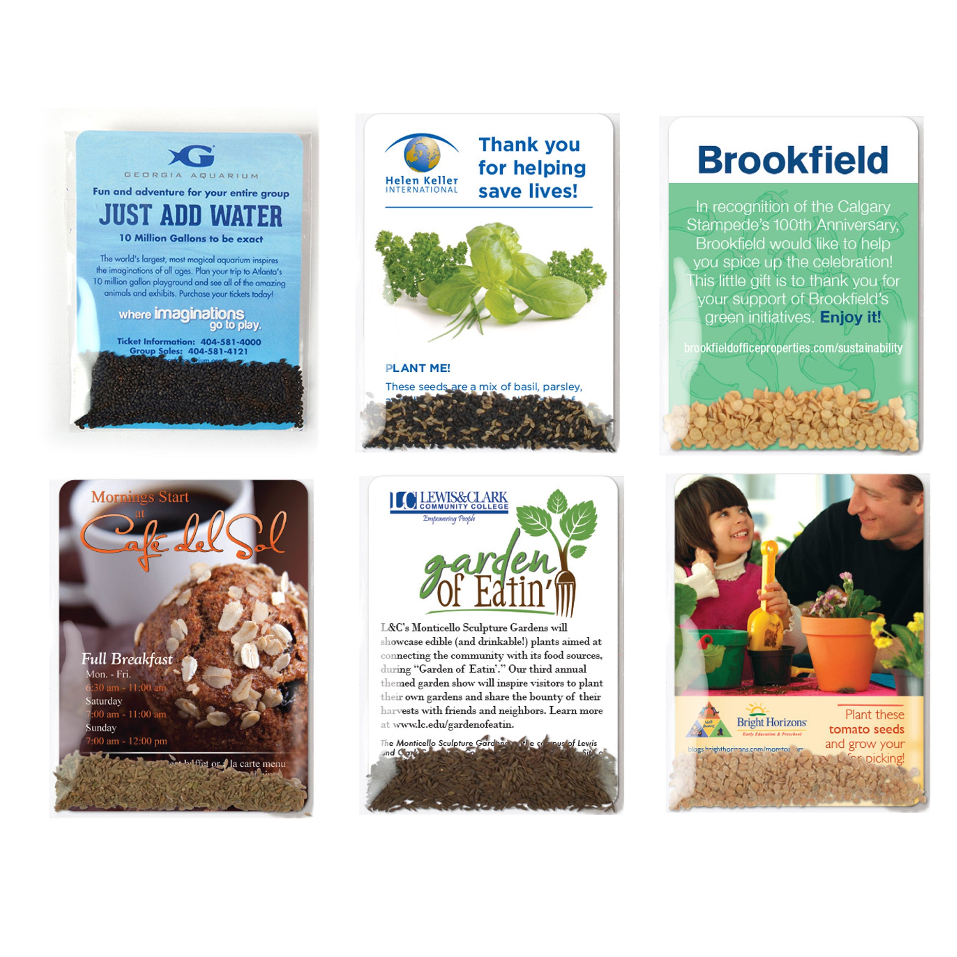 Personalized Vegetable Herb Seed Packets | USA Made | Recycled | Eco Promotional Products
